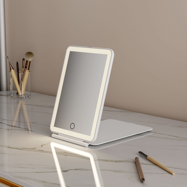 SM296 Folding Makeup Mirror With LED Light - Vanity, Cosmetic, Beauty ...